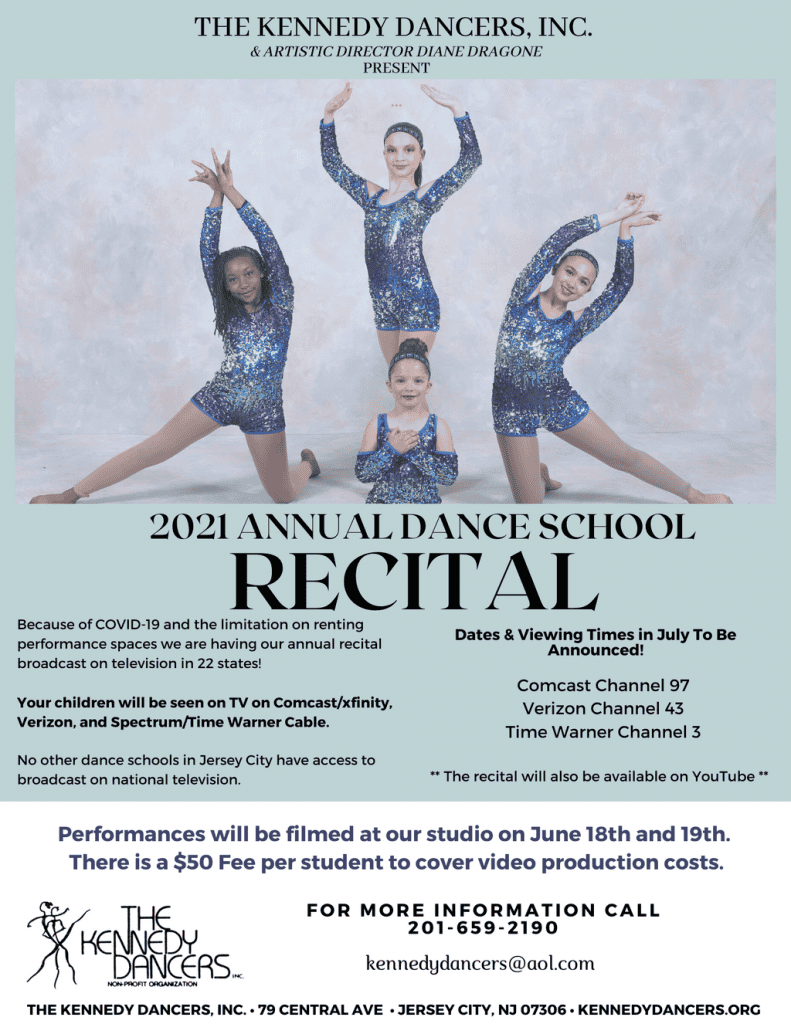 Kennedy Dancers' Annual Dance School Recital will be broadcast on TV